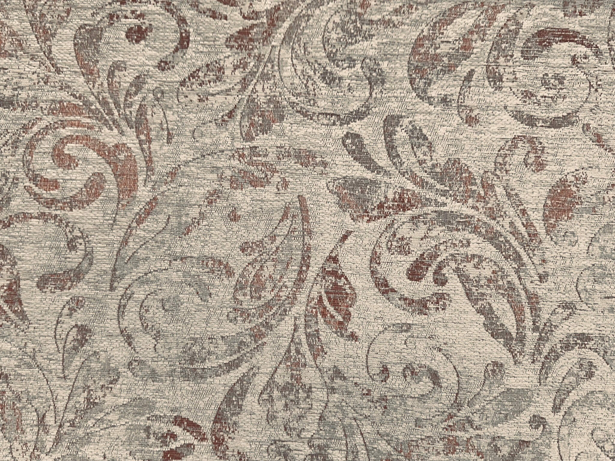 Ross Fabrics Abbey Wood Scroll Autumn
